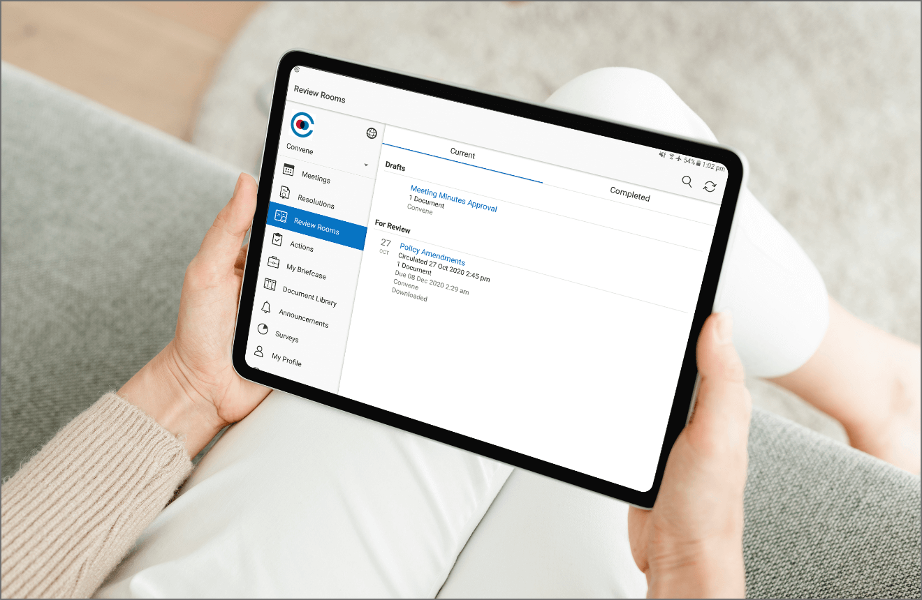 Convene as the Board Meeting App for Board Directors | Convene